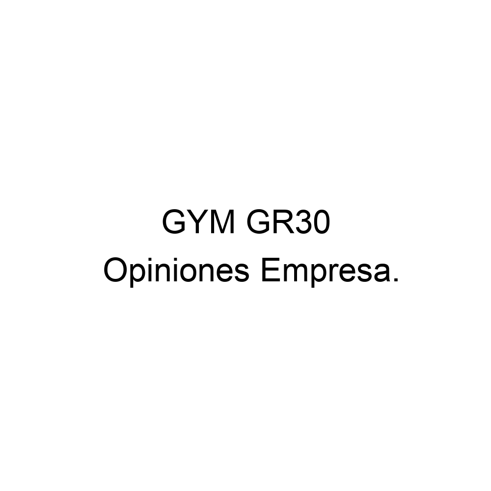 Opiniones GYM GR30, 2295423